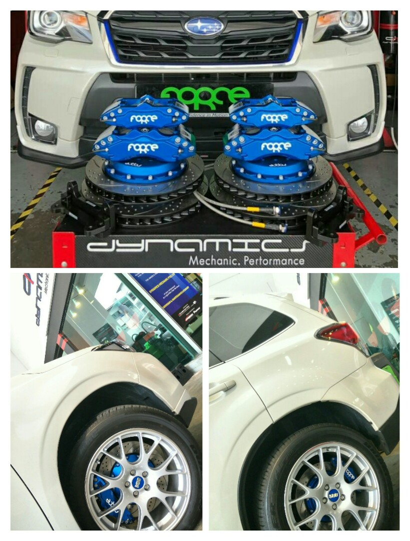 Subaru Forester SJ : FORCE Big Brake Kit (BBK): Front Big 6 Pot/Rear ...