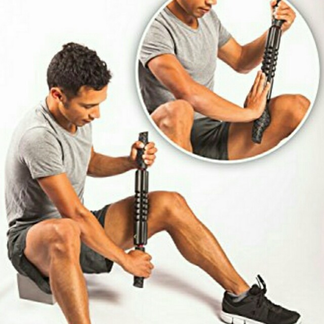 TP GRID STK X FOAM ROLLER (black) by Trigger Point *twice the density of TP GRID STK (orange ...