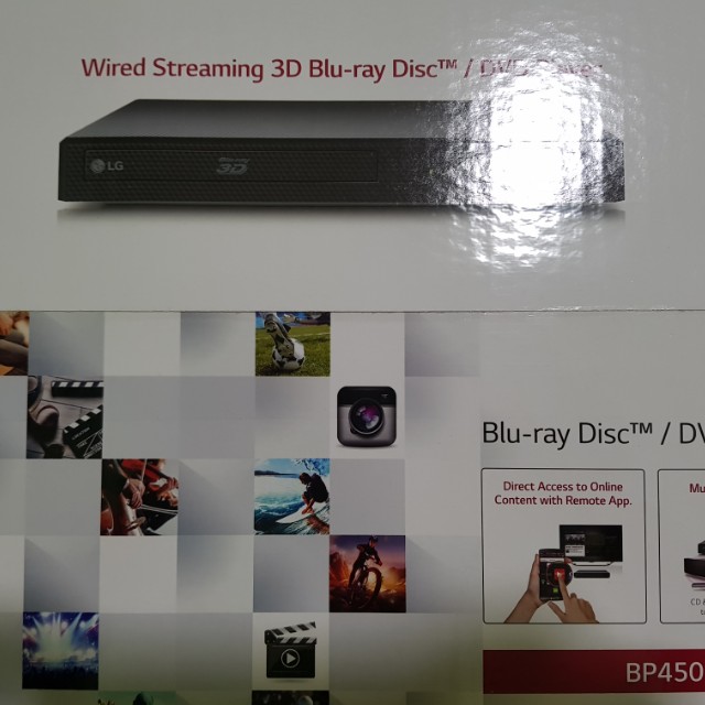 LG Blu-ray Player BP450, TV & Home Appliances, TV & Entertainment ...