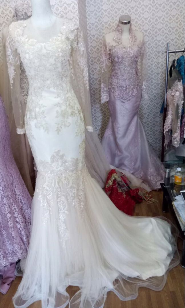 (RENT ONLY) Gaun Pengantin Kebaya Mermaid Style By JJKEBAYA Ready On ...