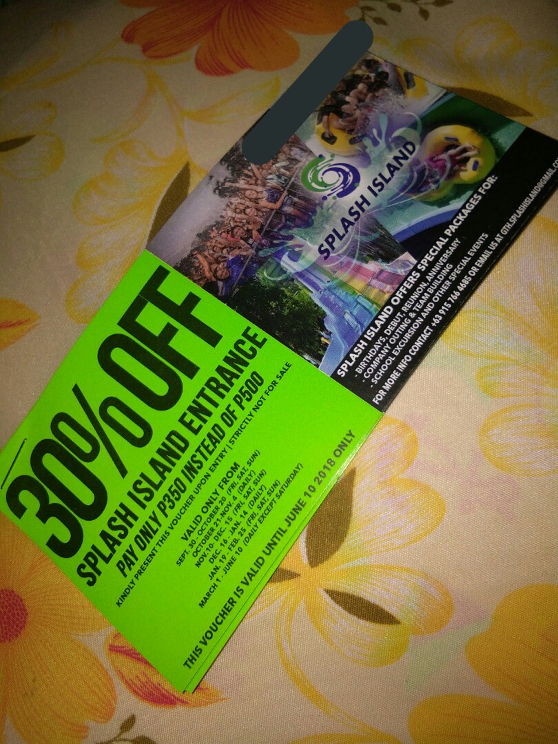 SPLASH ISLAND ENTRANCE 30% OFF, Tickets & Vouchers, Local Attractions ...