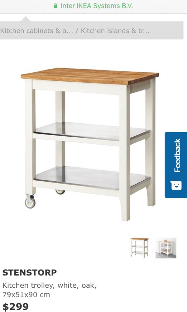 Ikea Stenstorp Kitchen Trolley, Furniture & Home Living, Furniture ...