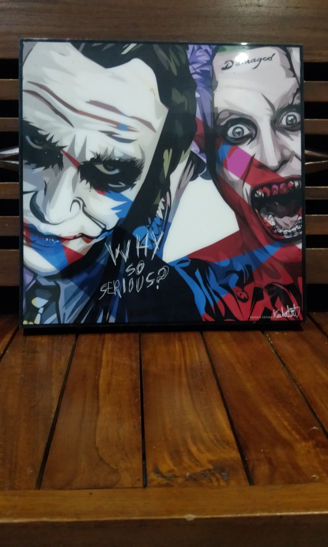 Joker frame(size is 26cm by 26cm), Furniture & Home Living, Home Decor ...