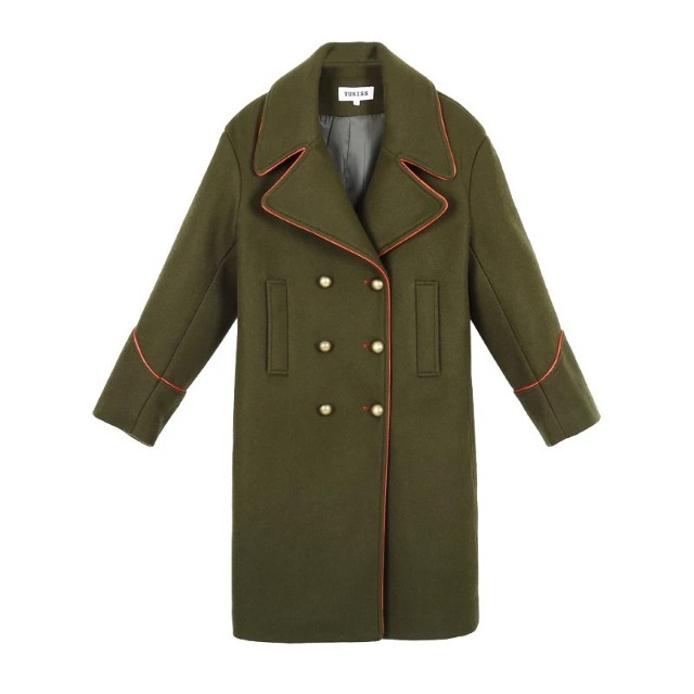 Olive green military Winter Coat, Women's Fashion, Coats, Jackets and ...
