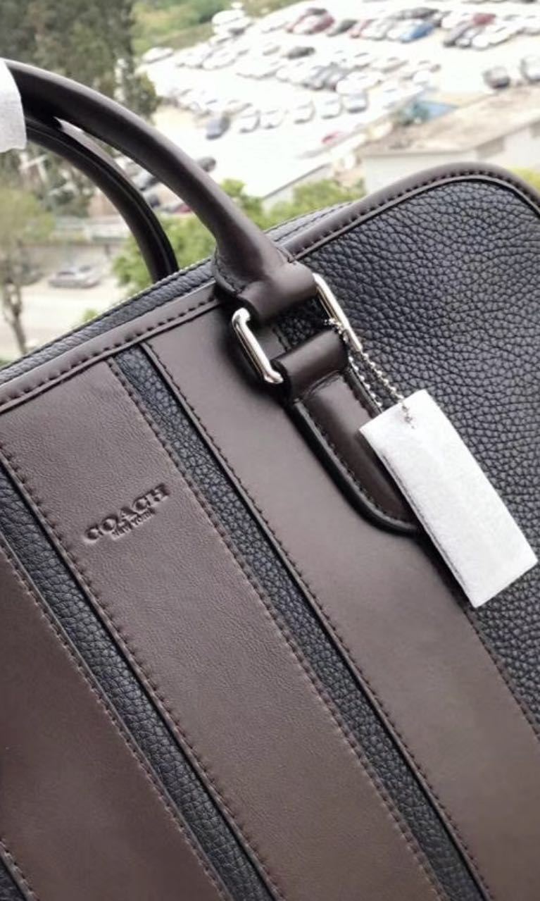 original coach men office work suitcase laptop bag crossbody bag, Men's ...