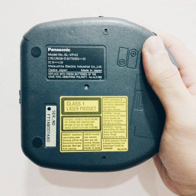 Panasonic Discman/Walkman (VCD & CD player) SL-VP43, Audio, Portable ...