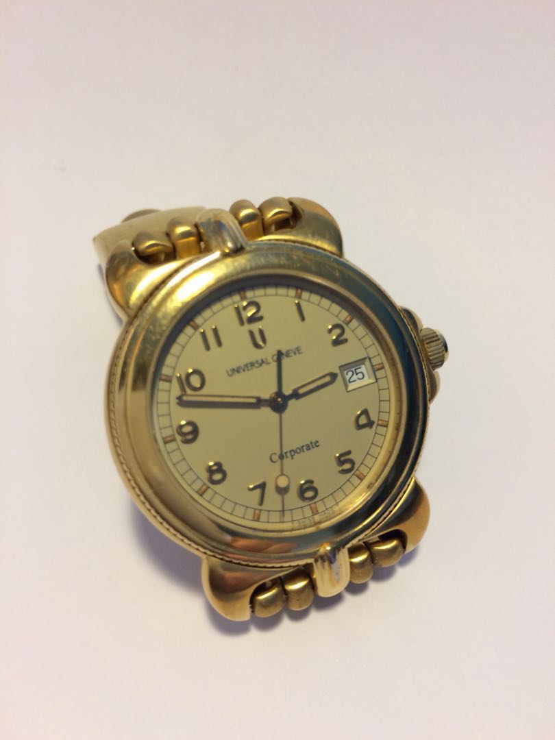 Universal Geneve Quartz Men Watch, Luxury, Watches on Carousell