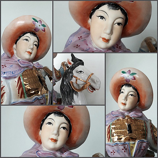 Vintage Porcelaine Figurine Hua Mu Lan 花木兰, Hobbies & Toys, Memorabilia ...