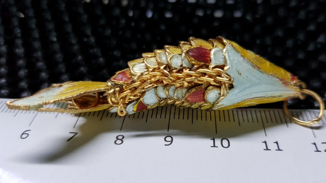 Koi Fish Gold Tone of the 60's, Women's Fashion, Jewelry & Organisers ...