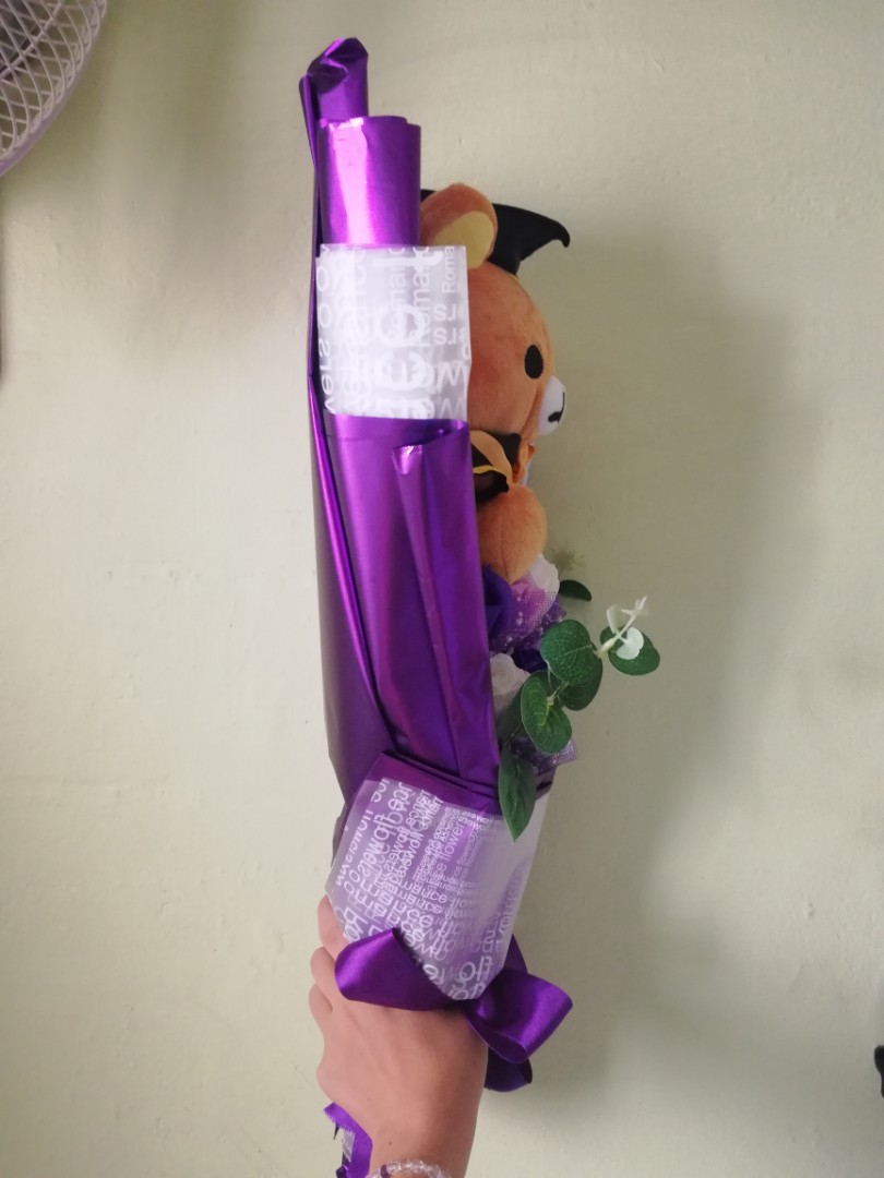 Graduation Rilakkuma Bear Flower Bouquet, Hobbies & Toys, Stationery ...