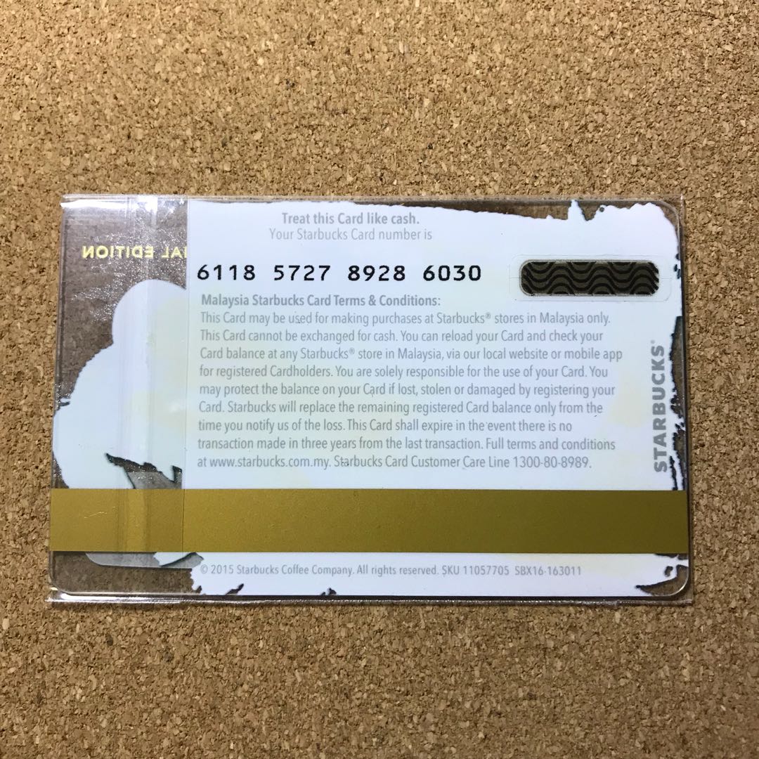 Malaysia Starbucks Special Edition Siren Card 2018, Vintage ...