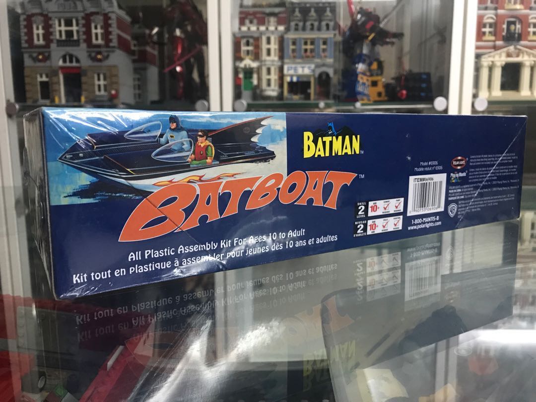 MISB Vintage Polar Lights 1966 Batboat Model Kit (Reserved), Hobbies ...