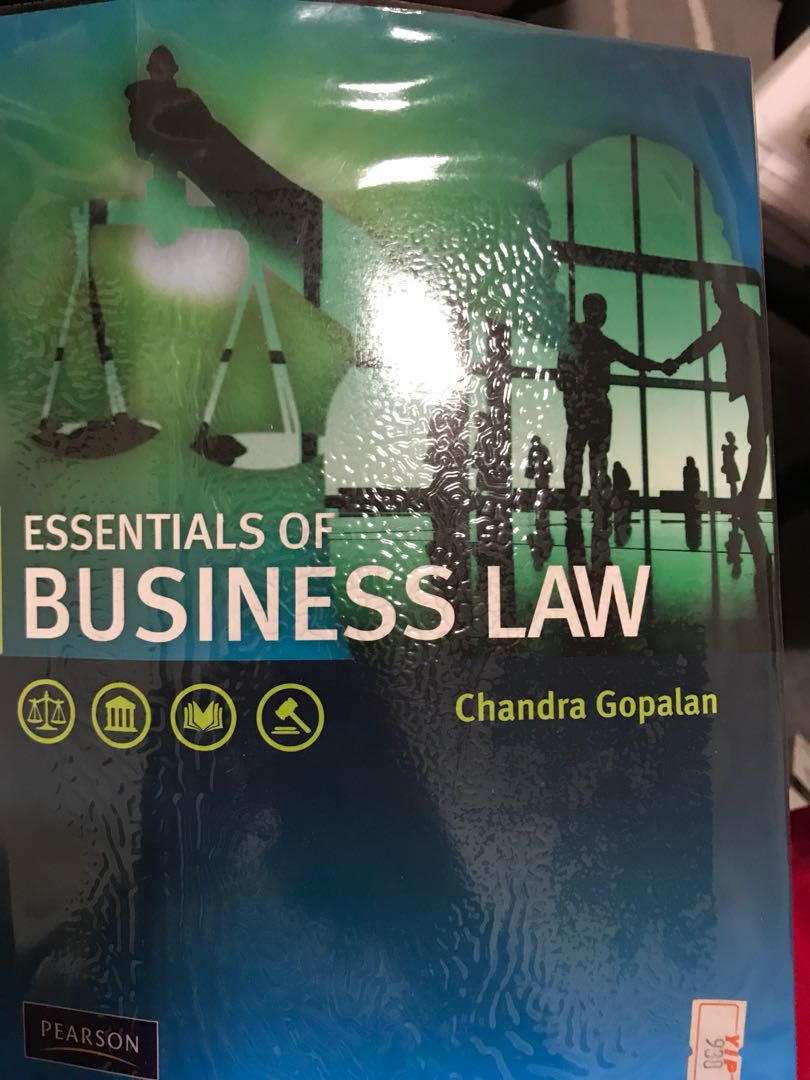 PEARSON BUSINESS LAW BOOK BY CHANDRA GOPALAN, Hobbies & Toys, Books ...