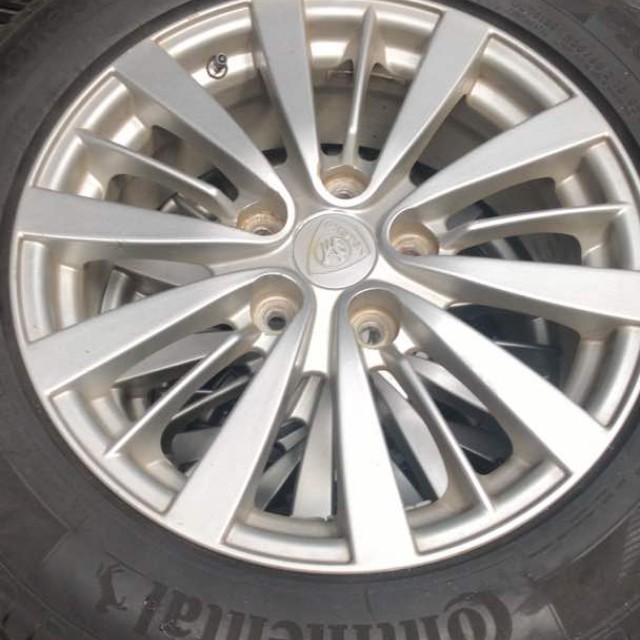 Proton Inspira 16" tyre and wheel for sell, Auto Accessories on Carousell