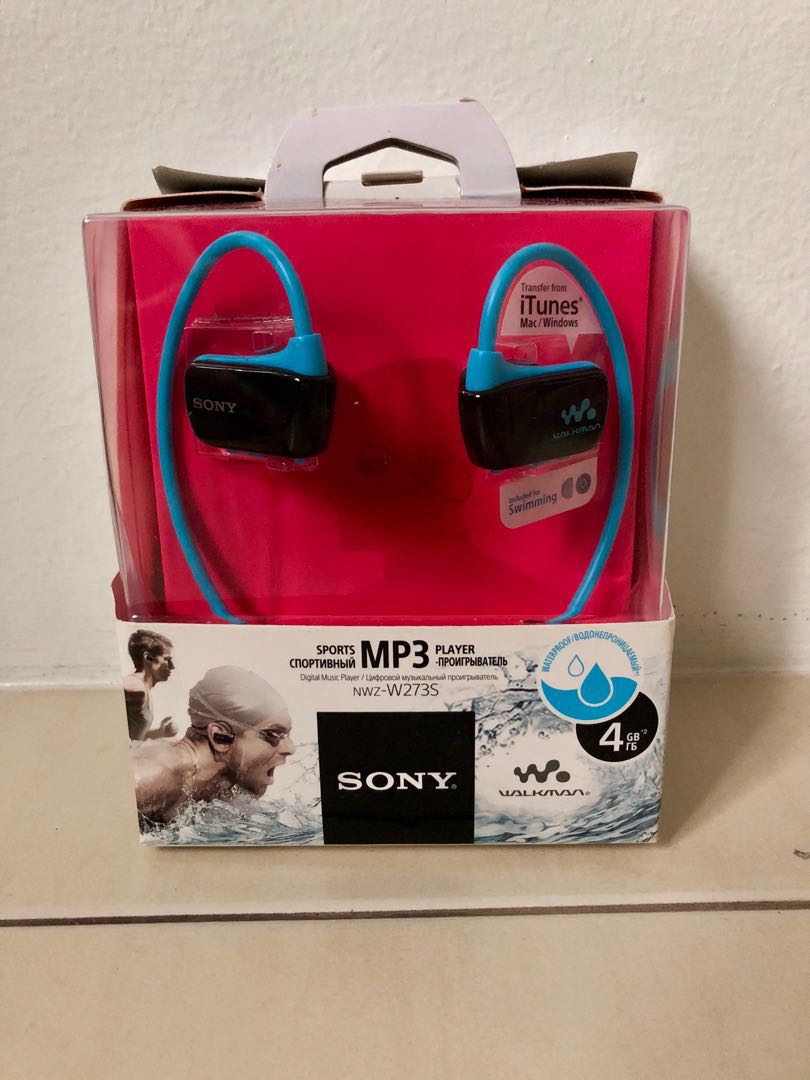Sony Walkman Sports NMZ-W273 4GB Blue, Audio, Portable Audio Accessories on Carousell