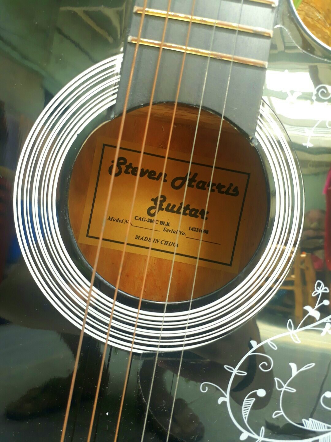 Steven Harris Guitar w bag & chord book, Hobbies & Toys, Music & Media ...