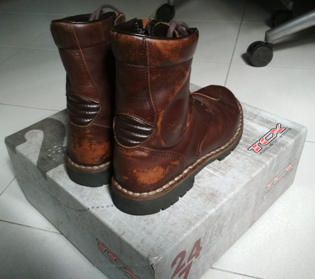 TCX Hero boots, Motorcycles, Motorcycle Apparel on Carousell