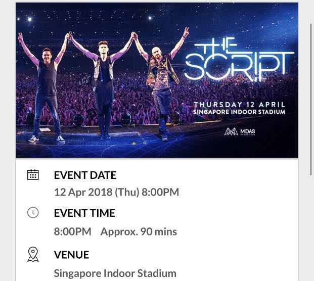 The Script - Freedom Child Concert, Tickets & Vouchers, Event Tickets ...