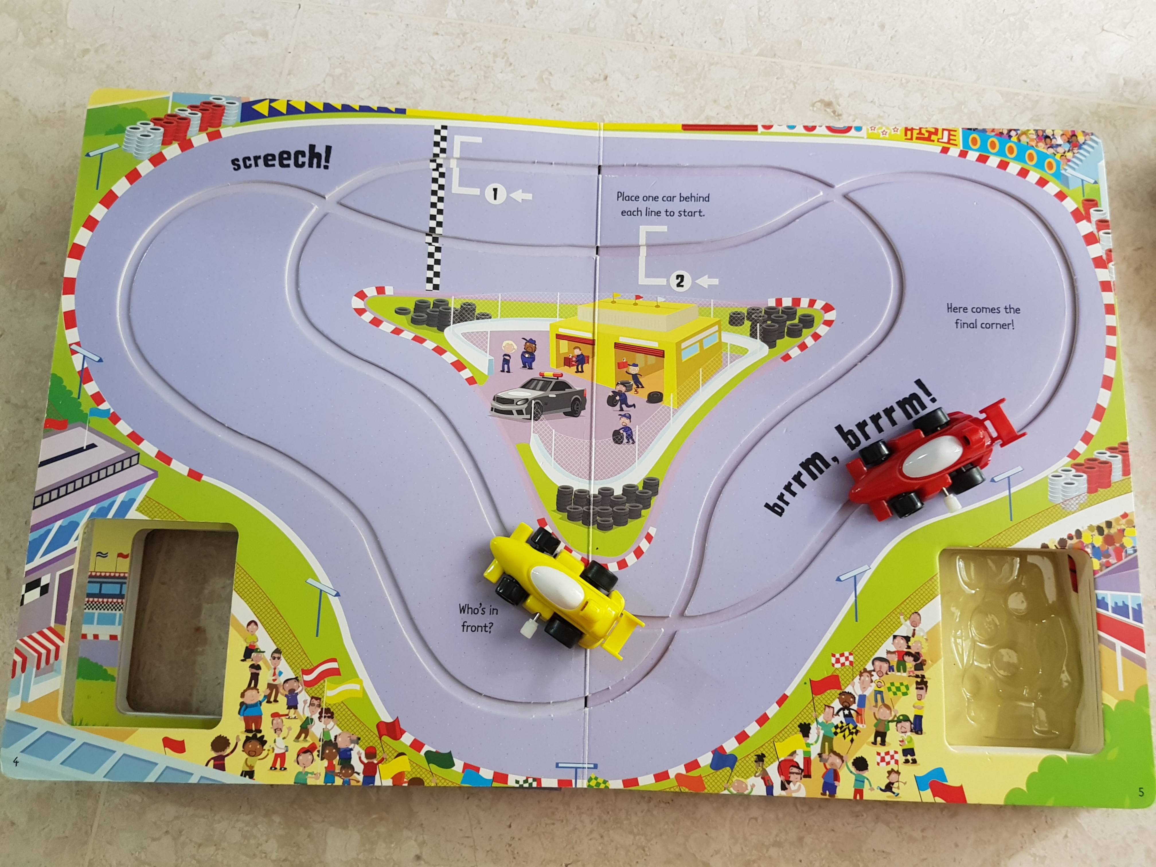 Usborne wind up books (Race Cars and Fire Engines), Hobbies & Toys ...