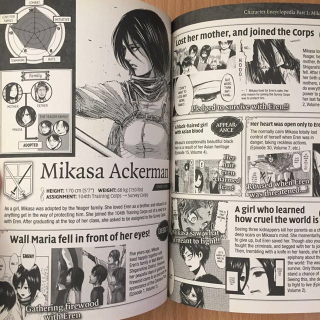 Attack on Titan Guidebook, Hobbies & Toys, Memorabilia & Collectibles ...