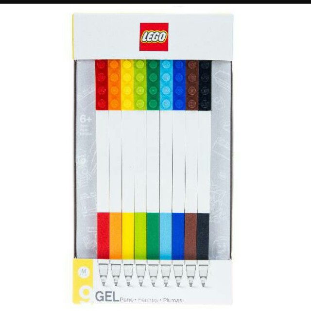 Authentic Lego gel pen set of 9, Hobbies & Toys, Stationery & Craft ...