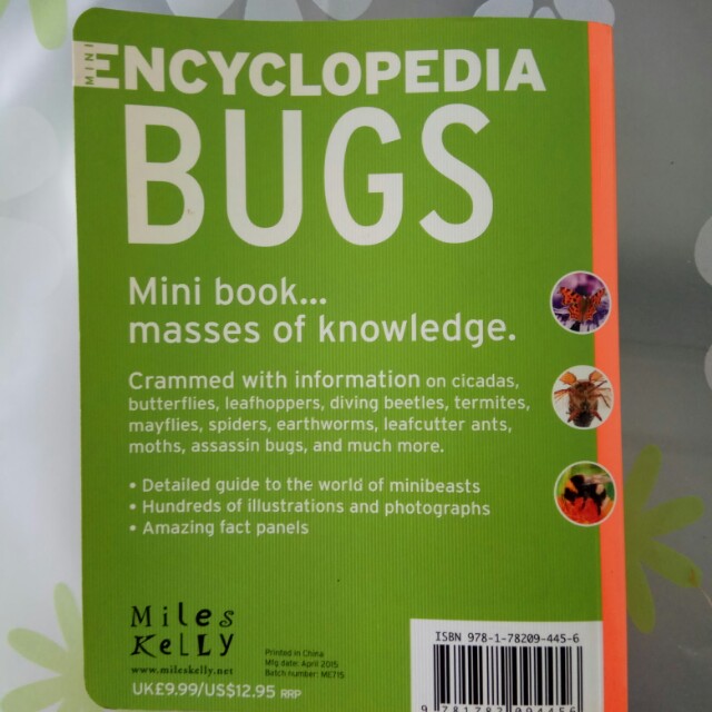 Bugs Encyclopedia, Hobbies & Toys, Books & Magazines, Children's Books ...