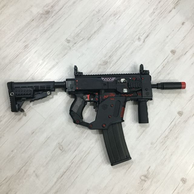 Fully modded Nerf Stryfe with Kriss vector kit, Hobbies & Toys, Toys ...