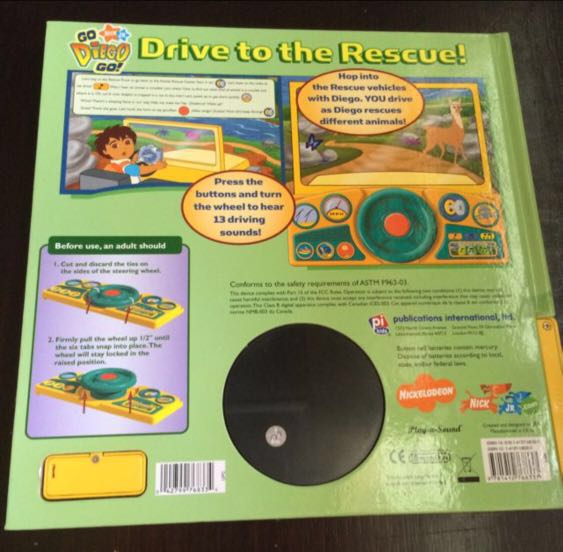 Go Diego Go : Drive To The Rescue Play-a-sound Interactive Book ...