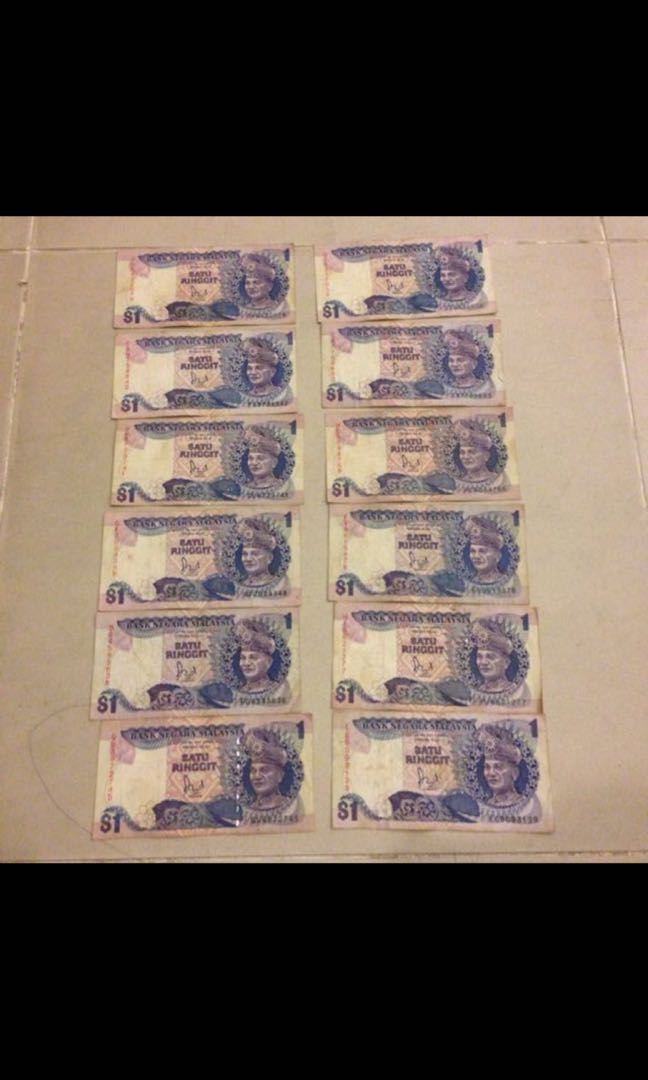 RM1 Malaysian Old Bank Note, Hobbies & Toys, Collectibles & Memorabilia ...