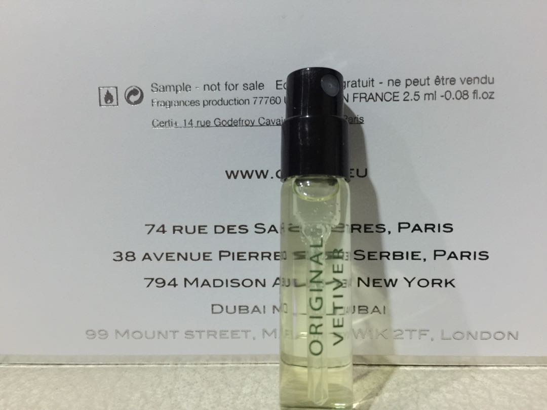 SAMPLE VIAL 2.5ml CREED ORIGINAL VETIVER, Beauty & Personal Care ...