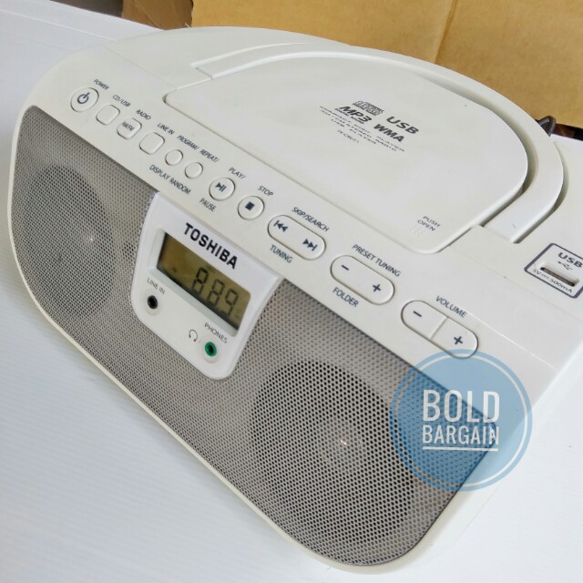 TOSHIBA TY-CRU11 CD MP3 WMA USB Music Player with Digital FM Radio ...