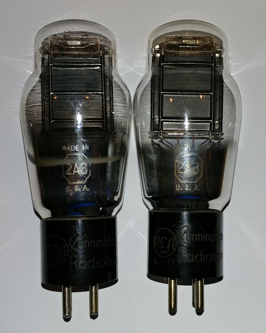 Two Matched RCA Cunningham Single Plate 2A3 NOS, Audio, Other Audio Equipment on Carousell