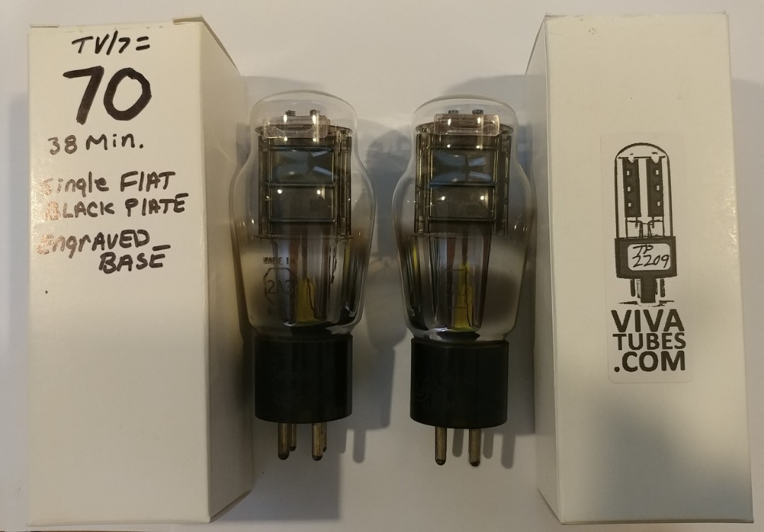 Two Matched RCA Cunningham Single Plate 2A3 NOS, Audio, Other Audio ...