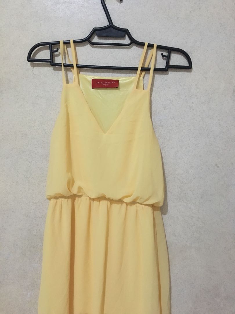 yellow dress, Women's Fashion, Dresses & Sets, Dresses on Carousell