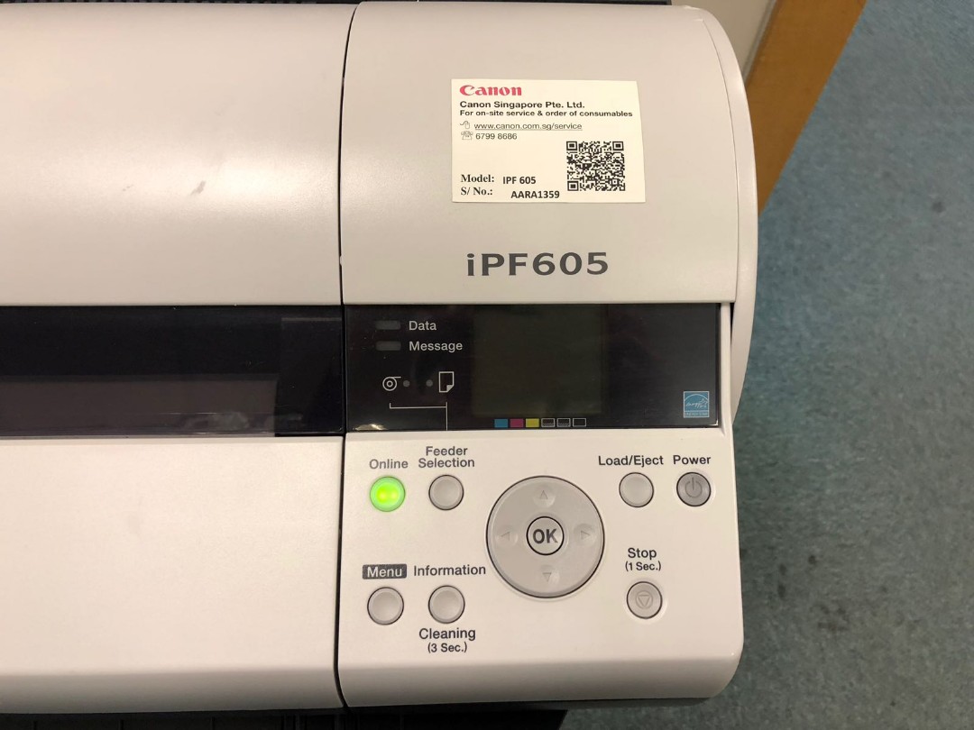 Canon Plotter IPF605, Computers & Tech, Printers, Scanners & Copiers on Carousell