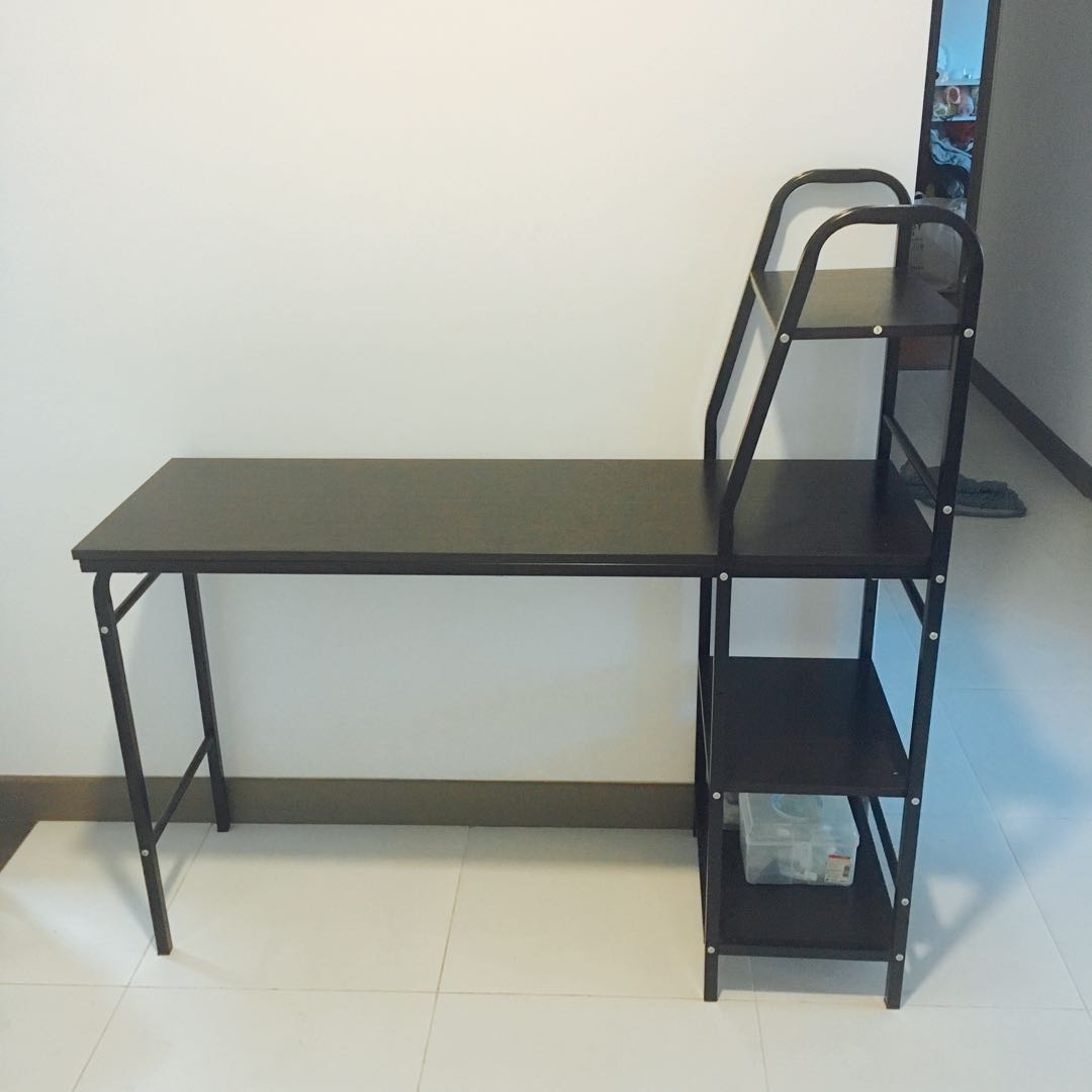 Clover Desk with shelf, Furniture & Home Living, Furniture, Tables ...