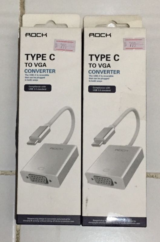 Jual Rock USB Type-C to VGA Converter, Telepon Seluler & Tablet ...