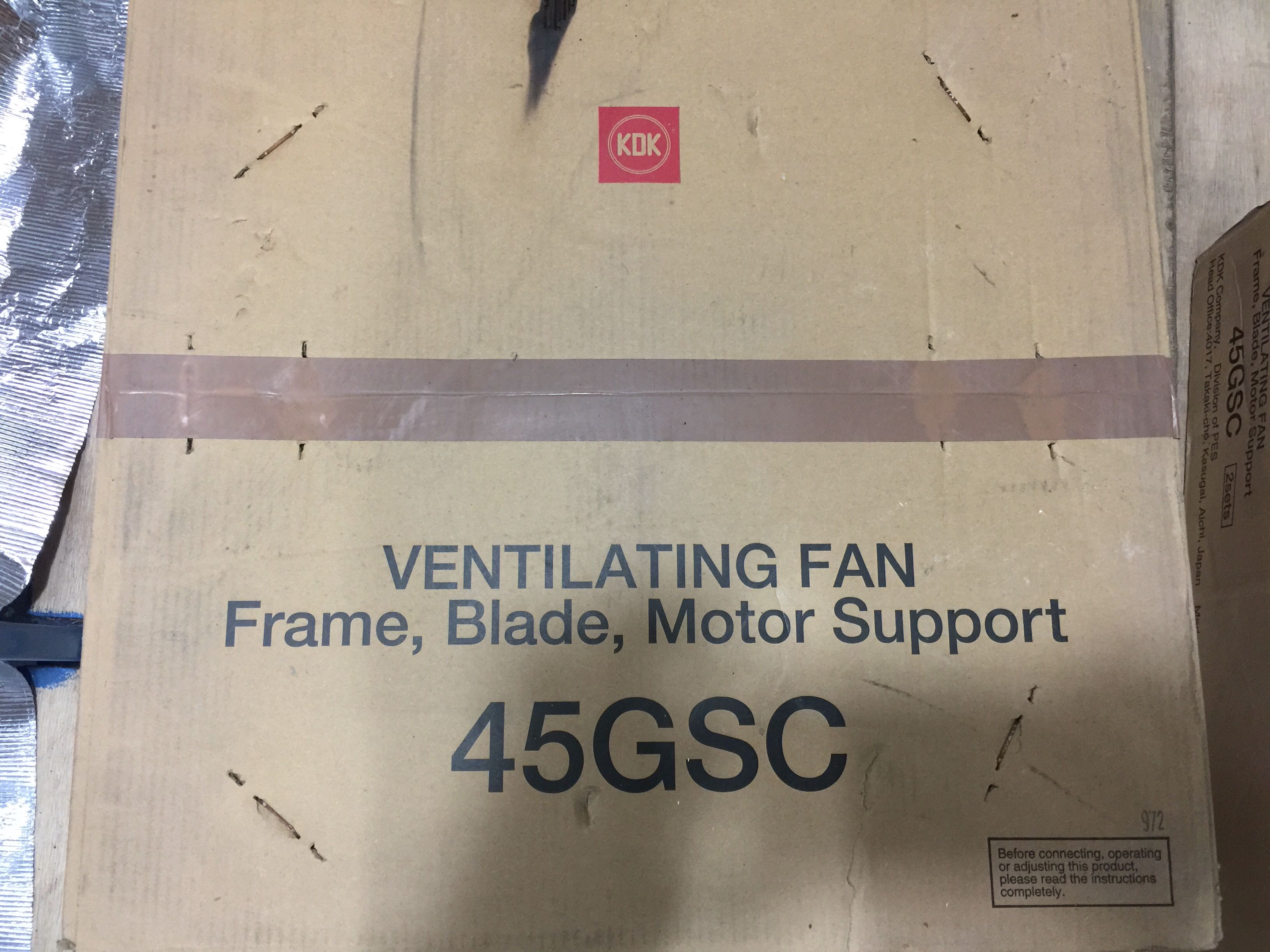 KDK Ventilating Fan (Model-45GSC), Furniture & Home Living, Lighting ...