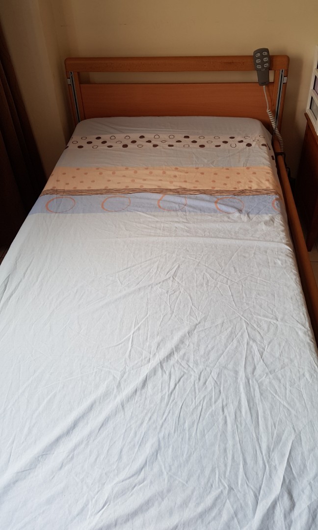 Livorno Premium Nursing Bed, Split Side Rails, Furniture & Home Living ...