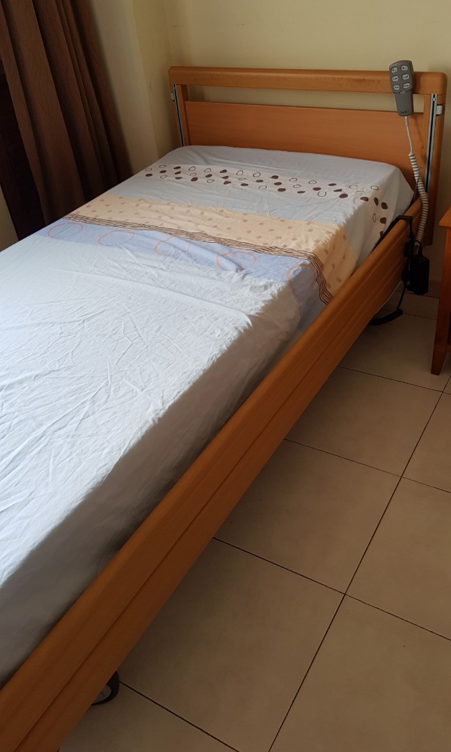 Livorno Premium Nursing Bed, Split Side Rails, Furniture & Home Living ...