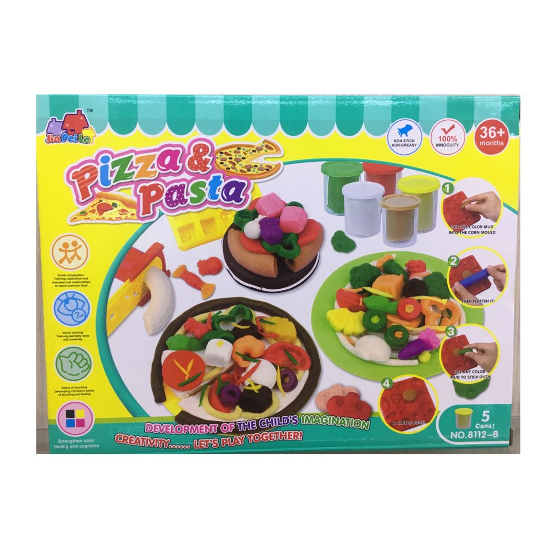 PIZZA & PASTA PLAY DOUGH SET, Hobbies & Toys, Toys & Games on Carousell
