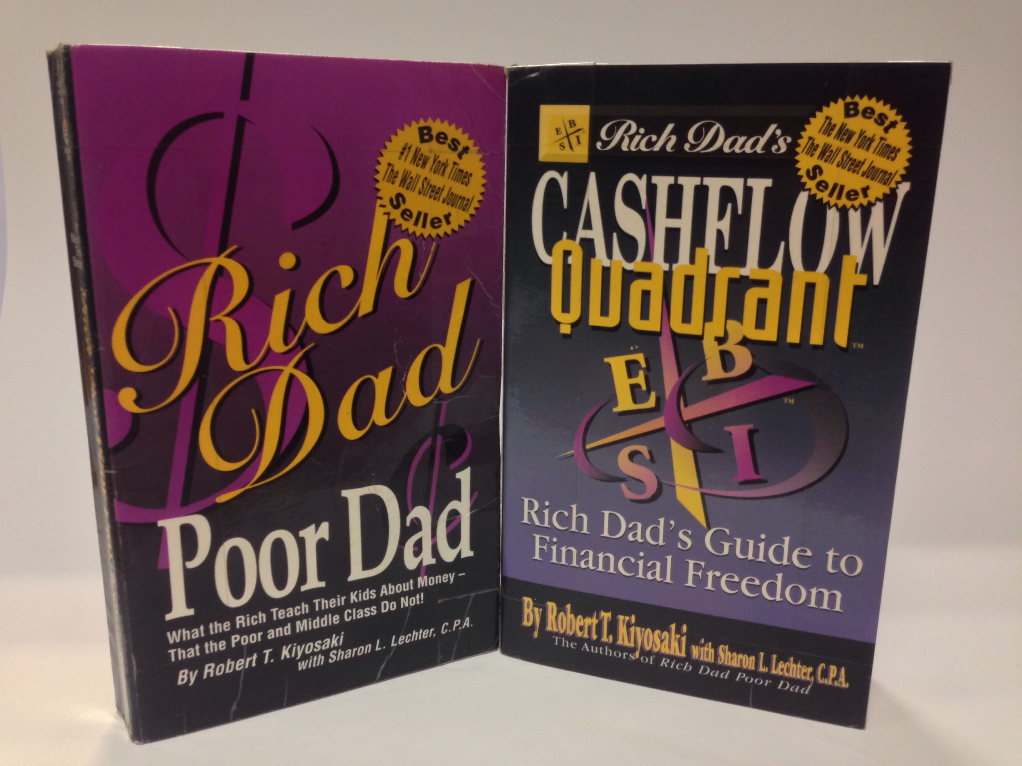 Robert Kiyosaki Rich Dad Poor Dad And Cashflow Quadrant Book Bundle Duo