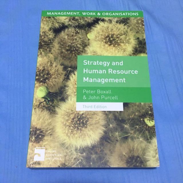 Strategy And Human Resource Management By Peter Boxall And John Purcell, Hobbies & Toys, Books ...