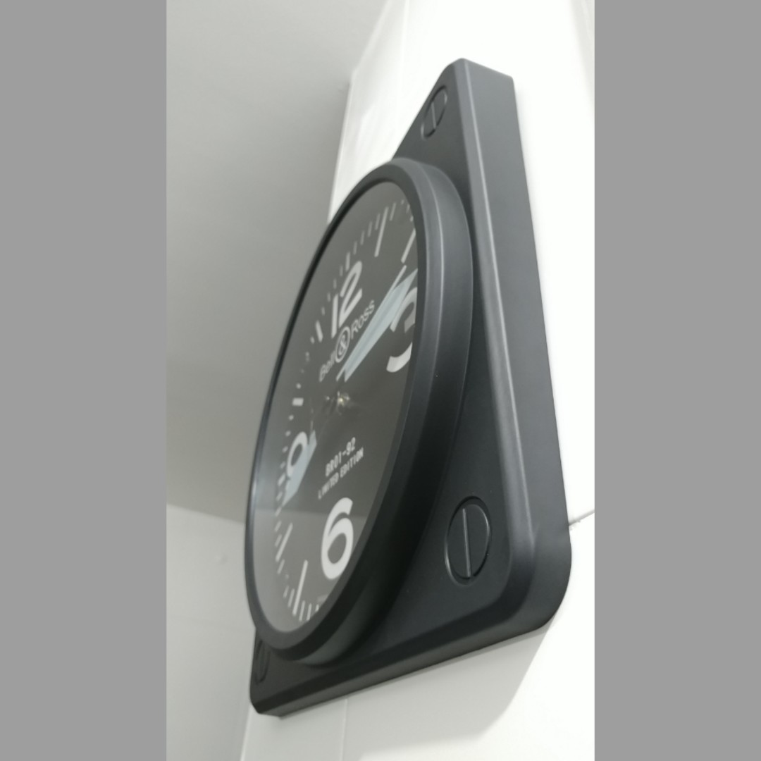 [Brand New] Bell & Ross 12 inch Wall Clock, Luxury, Watches on Carousell