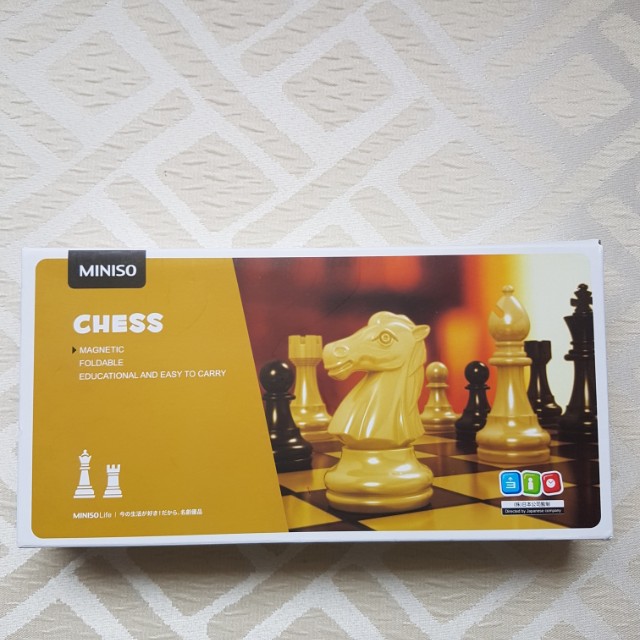 Chess board by Miniso, Hobbies & Toys, Toys & Games on Carousell