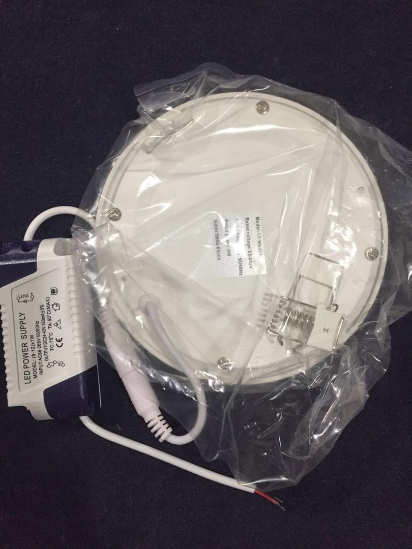 LED 9 watt panel light, TV & Home Appliances, Electrical, Adaptors ...