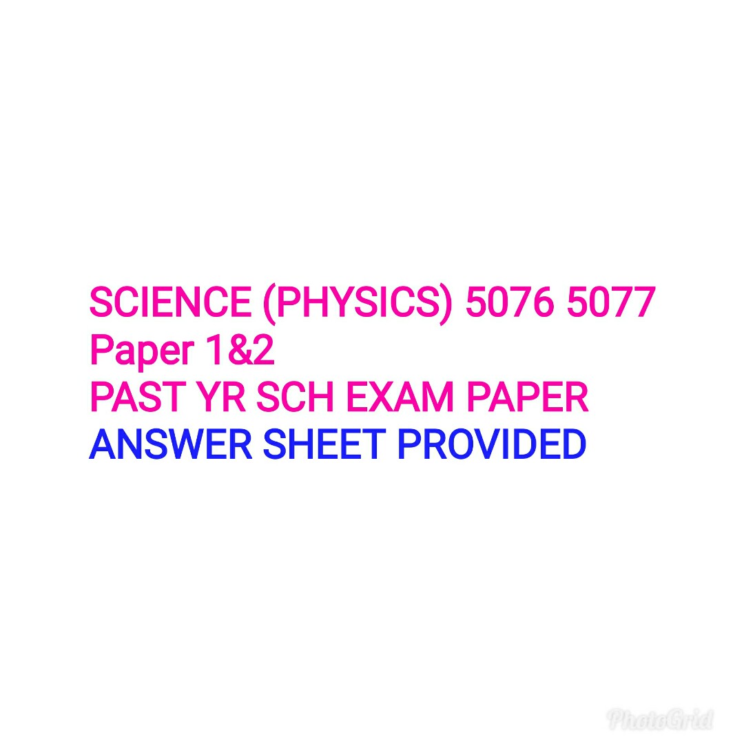 O level SCIENCE PHYSICS, Hobbies & Toys, Books & Magazines, Textbooks ...