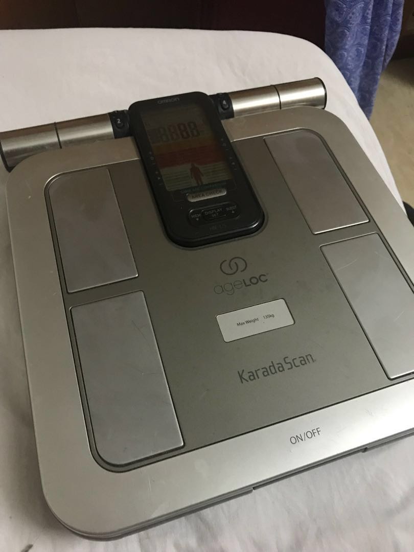 Omron karada scanner hbf-375 weighing scale, Health & Nutrition, Health ...