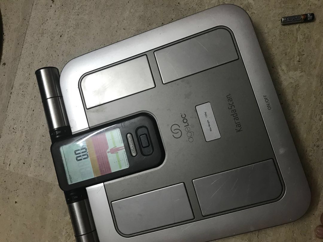 Omron karada scanner hbf-375 weighing scale, Health & Nutrition, Health ...