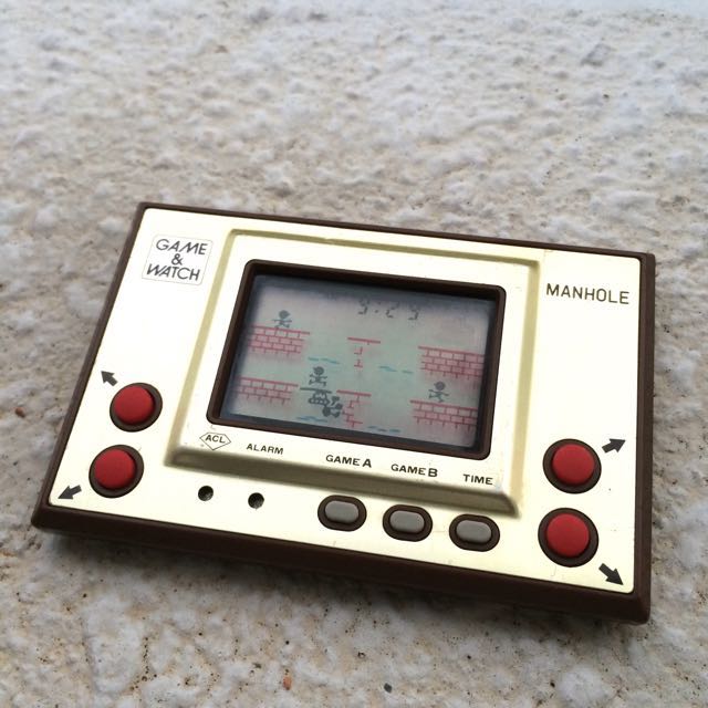 Rare!! 1980s Super Vintage Nintendo Game & Watch - Manhole Game ...